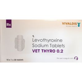 Vivaldis Vet Thyro Levothyroxine Sodium 0.2mg.Tablet